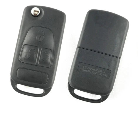 Mercedes-Benz W129 W140 W461 3 Nuttons Flip Key HU39 – The Legend Web